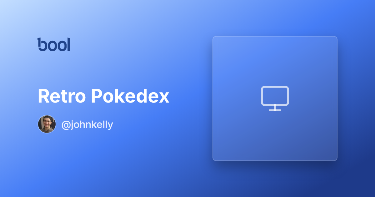 Retro Pokedex by johnkelly - bool